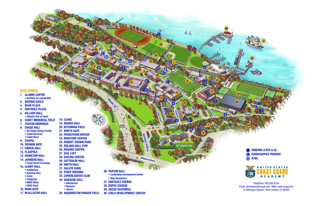 CGA Campus Map - United States Coast Guard Academy